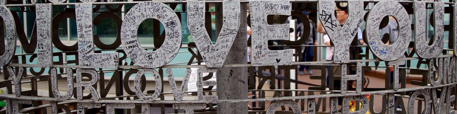 Parque de Namsan caracterizando arte ao ar livre