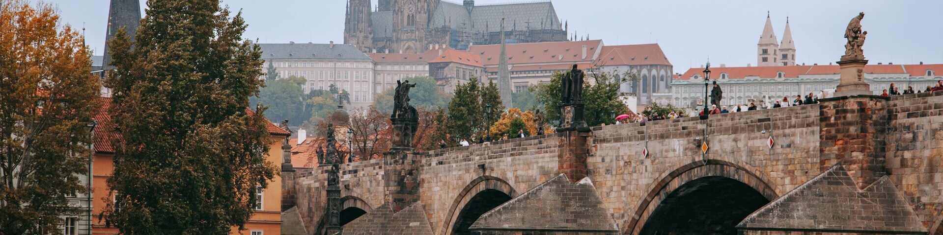 Charles Bridge featuring heritage architecture, a bridge and a river or creek