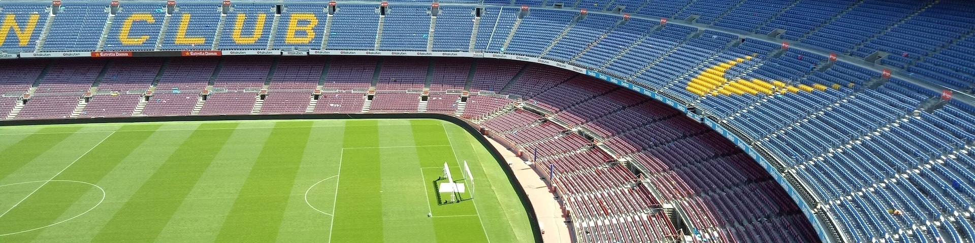 Lors d’une visite du stade mythique du FC Barcelone