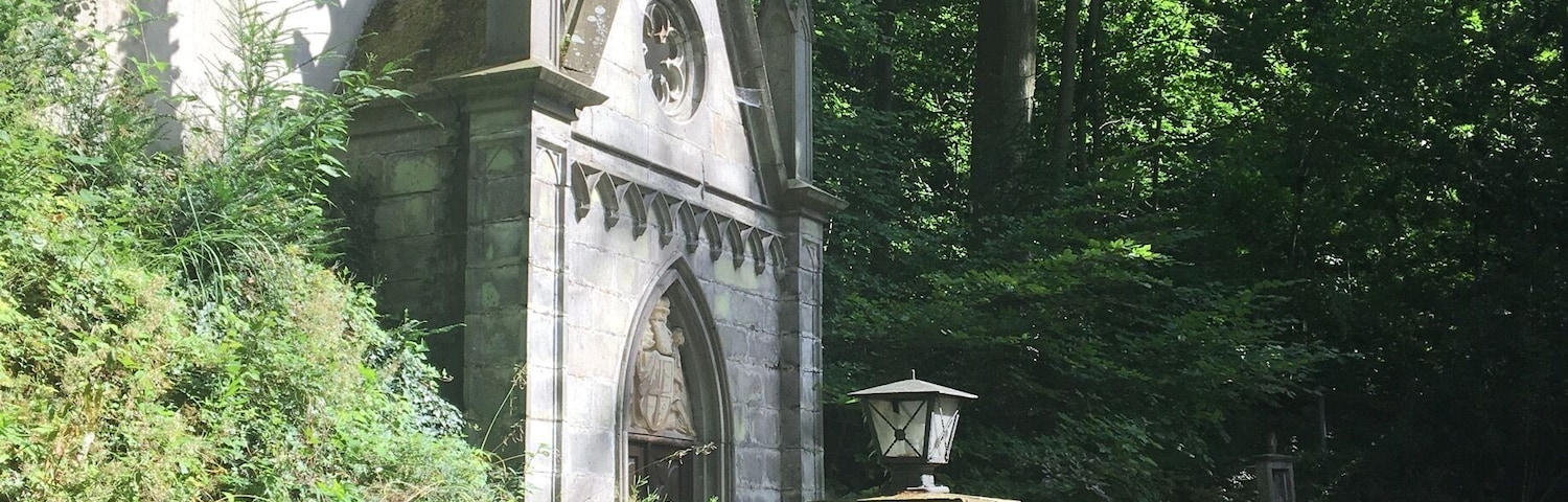 The mausoleum on the grounds of Klosterruine Heisterbach