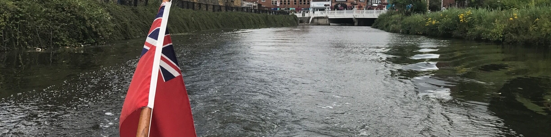 Tranquil river boat trip