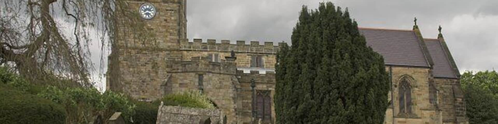 The Church at Kirkbymoorside. Just a few metres East of the Market Place.