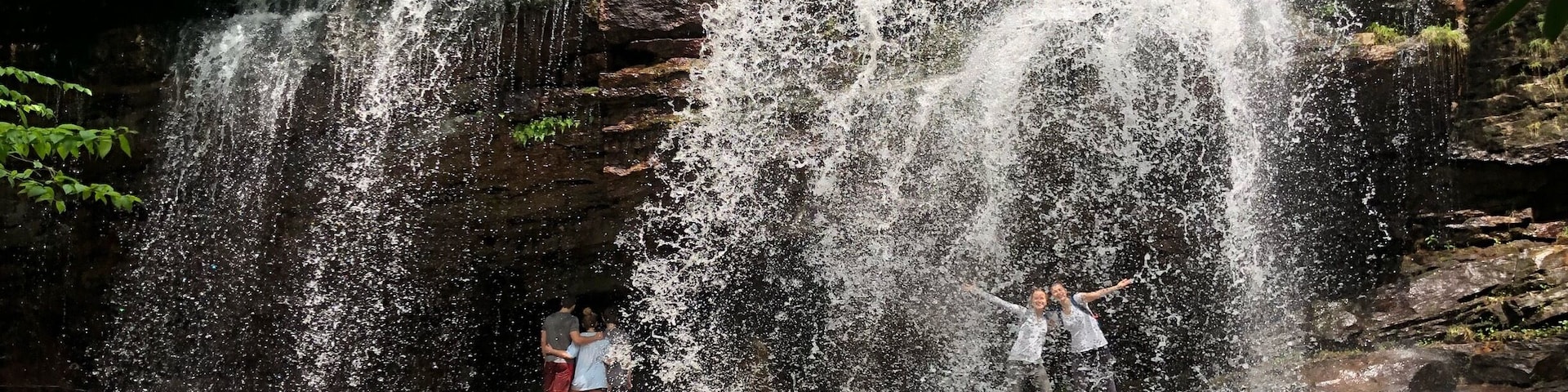 Beautiful waterfall hike