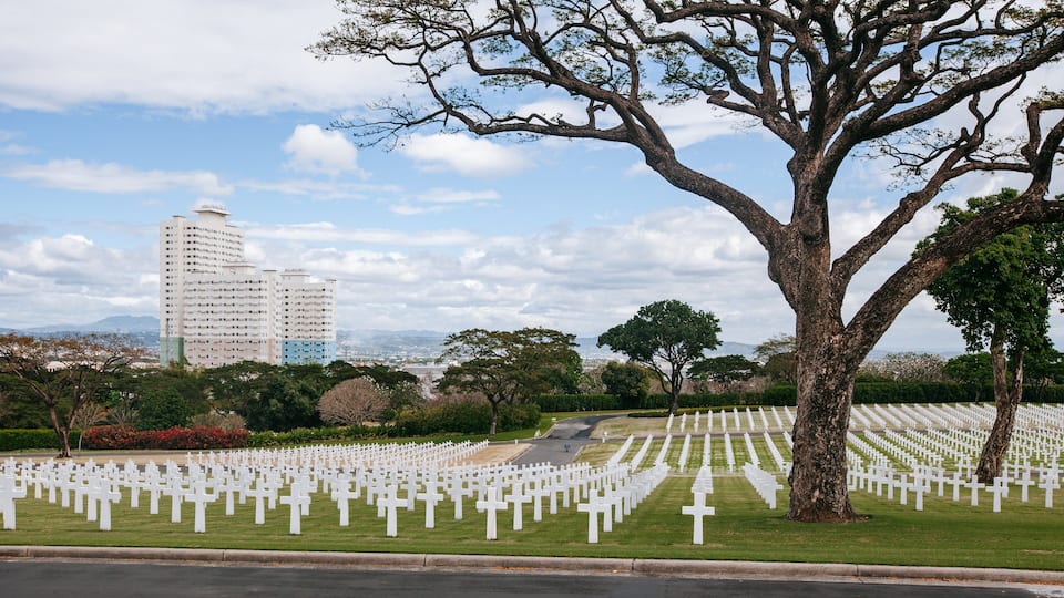 American Memorial Cemetery showing a cemetery