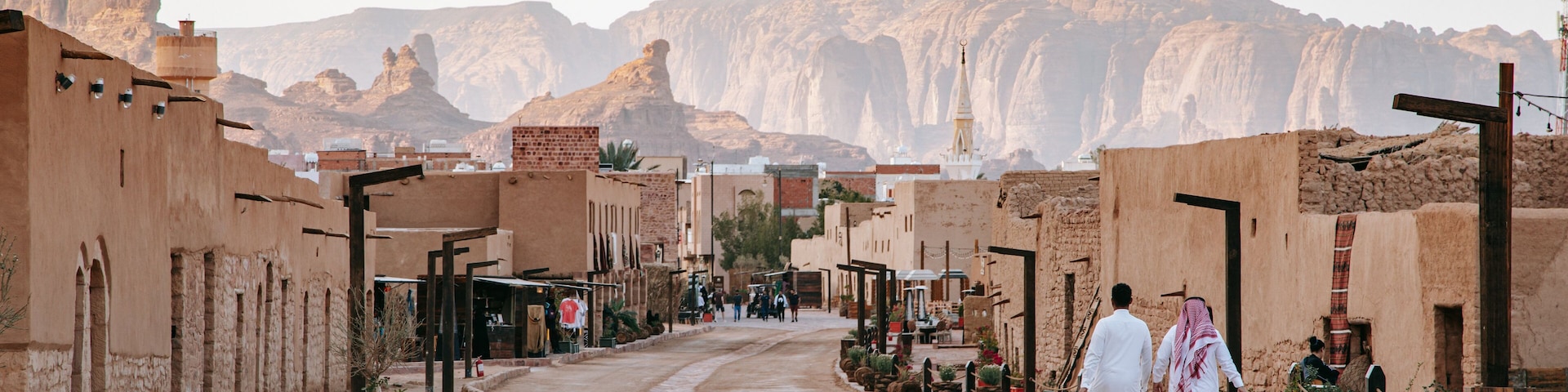 AlUla Old Town featuring a small town or village and street scenes