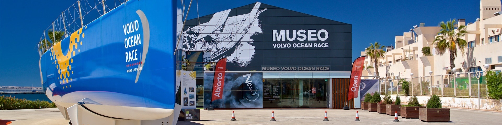 Museo Volvo Ocean Race which includes signage