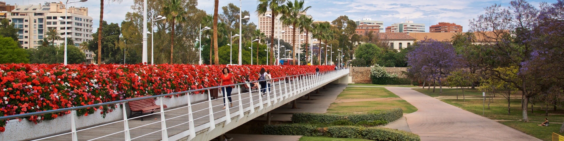 Flower Bridge which includes flowers, a bridge and a garden