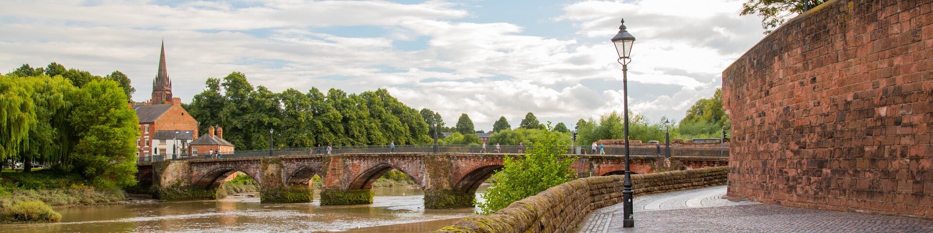 River Dee showing a river or creek and a bridge