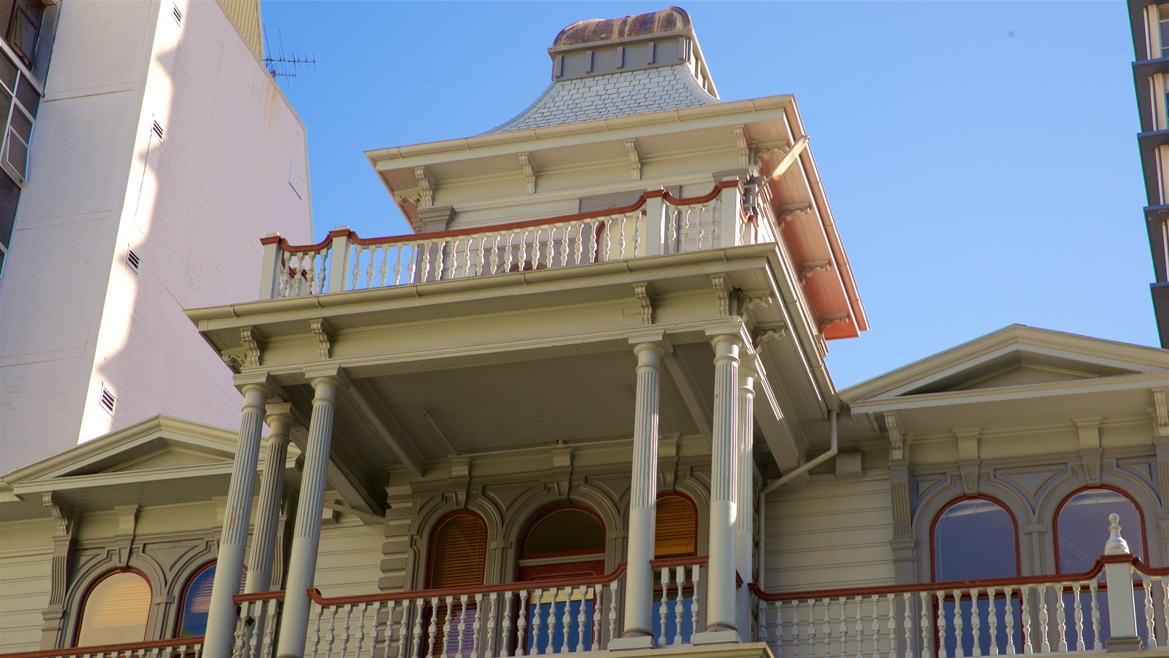 Antrim House which includes heritage elements and a house