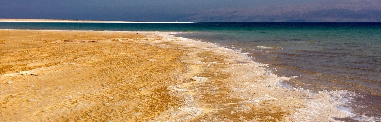 Salty shores. Flip flops essential! #lifeatexpedia #israel #deadsea #your2016!
#beachbound
