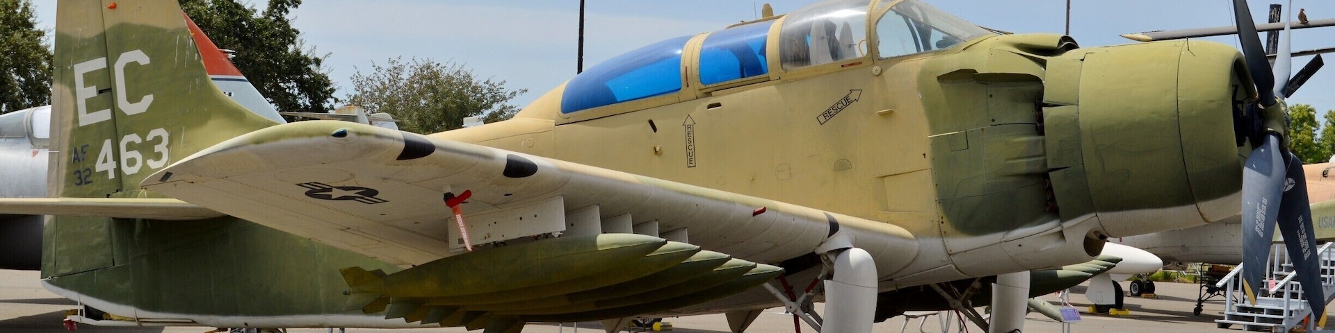 he Aerospace Museum of California is an aviation museum located in North Highlands, California on the grounds of the former McClellan Air Force Base. It features displays of authentic military and civilian aircraft as well as space vehicle replicas. It preserves the history and mission of this former base as well as those of neighboring bases like Beale (active) and Mather (closed) Air Force Bases. McClellan Air Force Base closed in 2001 and became McClellan Airfield, a civil aviation airport. he museum has over 40 aircraft in its collection from the fully restored, one-of-a-kind 1932 Curtiss Wright B-14B Speedwing to one of the last Grumman F-14D Tomcat retired from U.S. Navy service in 2006. In addition to aircraft, the collection includes many other historic artifacts relating to Sacramento's aerospace heritage. It also houses an extensive collection of historic aircraft engines. These include examples ranging from a World War I-era Gnome-Rhone rotary piston engine to the Pratt & Whitney nine-stage, axial-flow, bypass J-58 turbojet that propelled the SR-71 Blackbird supersonic spyplane. The museum features an art gallery containing more than 60 original works, many on loan from the Air Force Art Collection. The museum's restoration team is nearing completion of a Fairchild PT-19B World War II training aircraft. With new exhibits opening regularly, the Aerospace Museum is a wonderful place to explore the history of aviation
