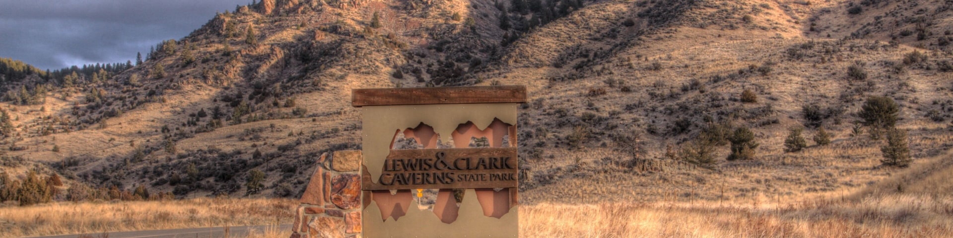 Butte which includes a park