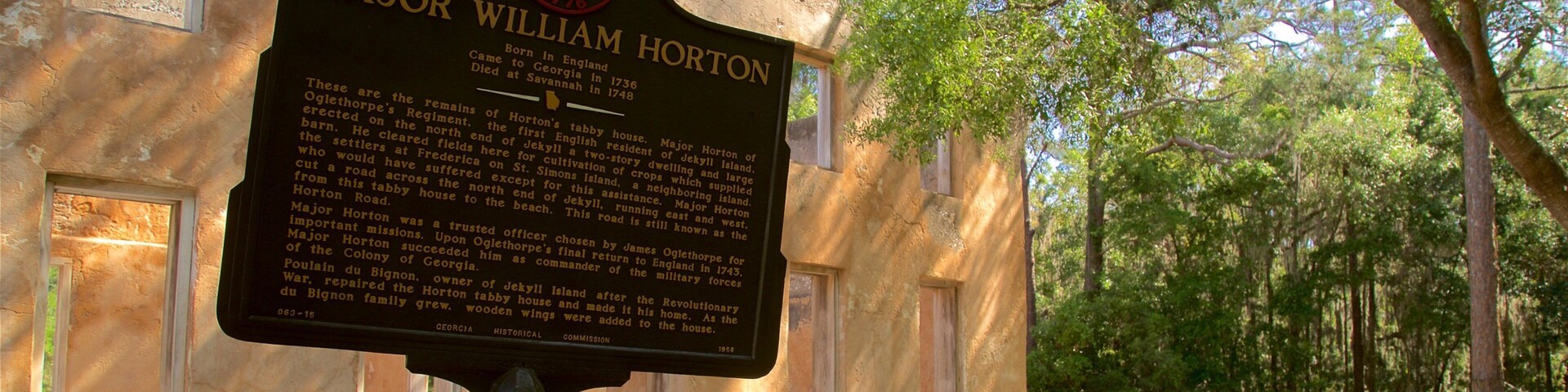 Horton House showing a park, a ruin and heritage elements