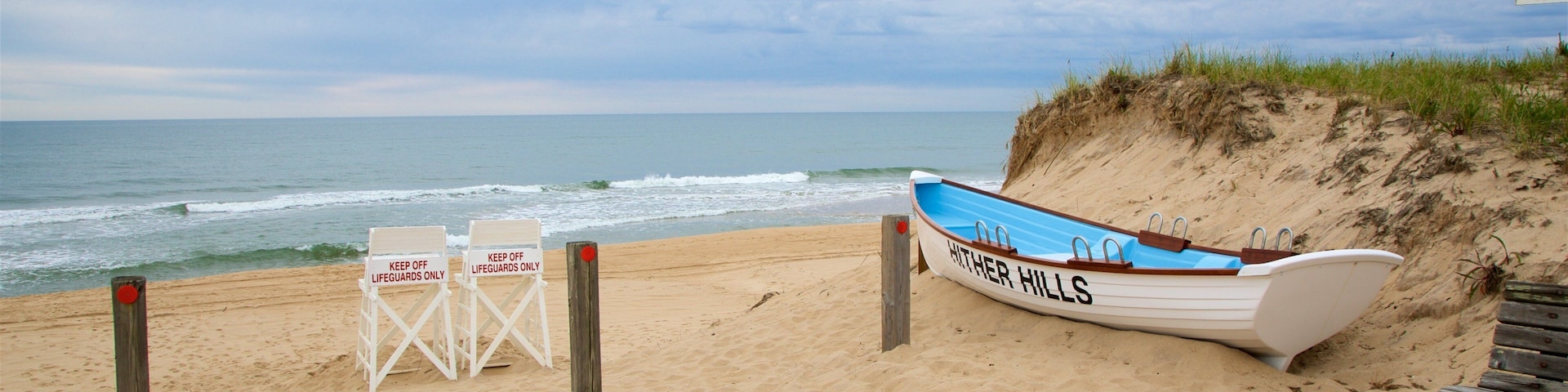 Hither Hills State Park which includes general coastal views and a sandy beach