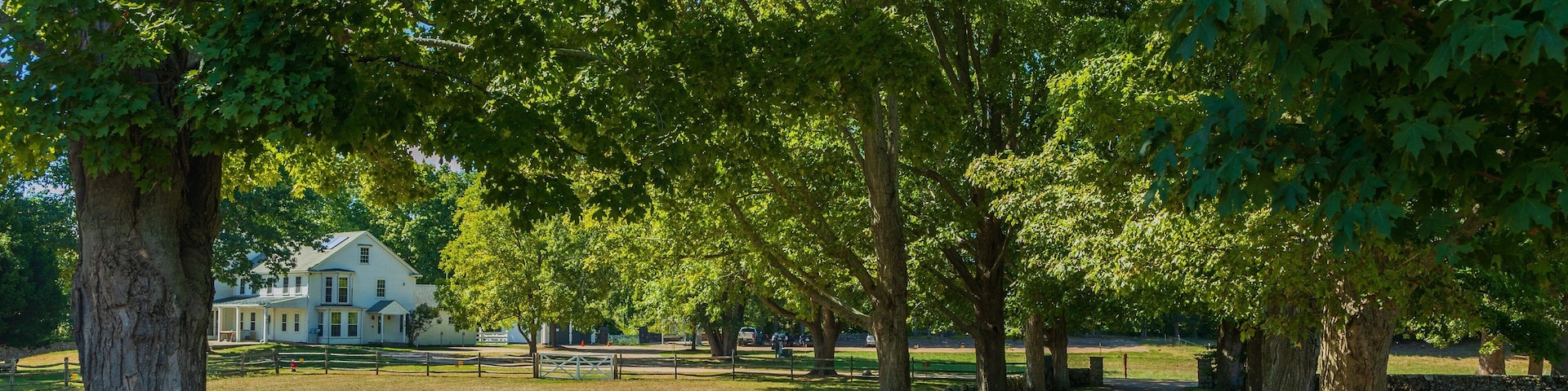 Appleton Farms Grass Rides featuring a garden