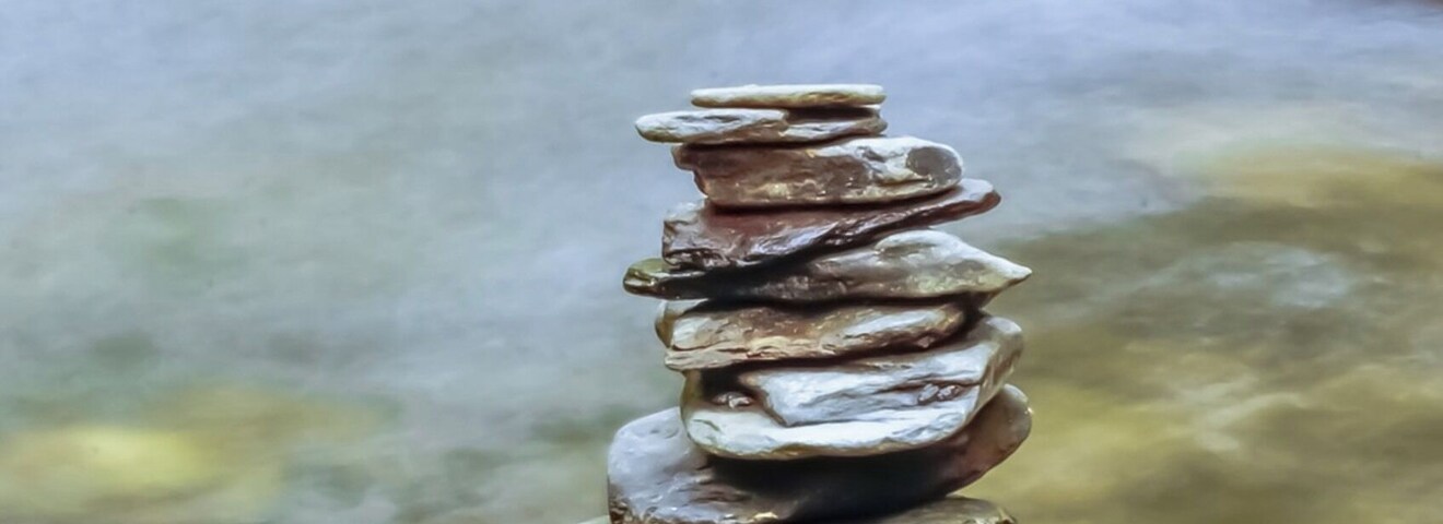 Stone stacks in St. Nectan’s Glen