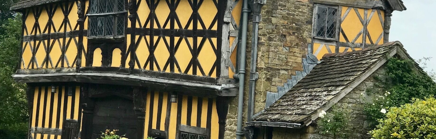 Gate house of Stokesay Castle. Well worth a visit.