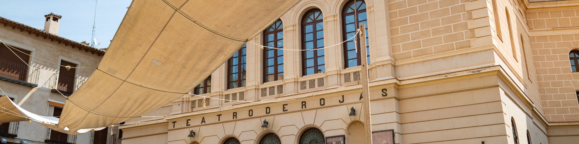 Teatro de Rojas showing signage
