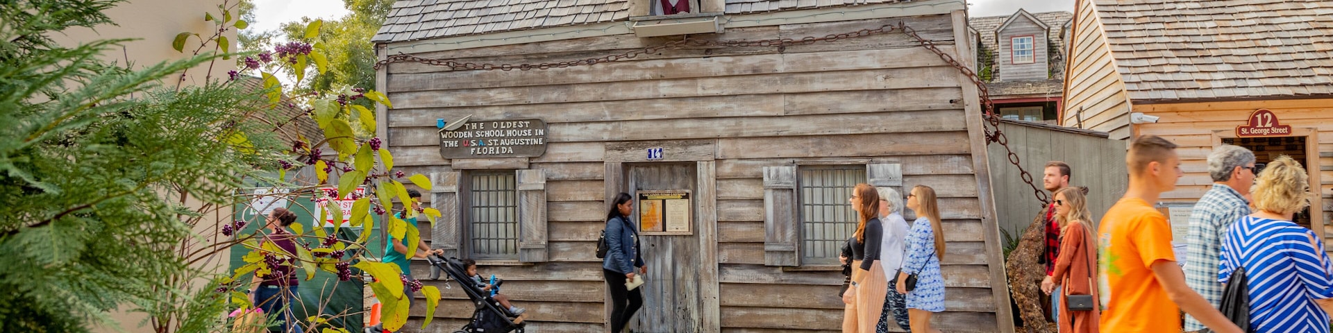 Oldest Wooden School House which includes street scenes and heritage elements