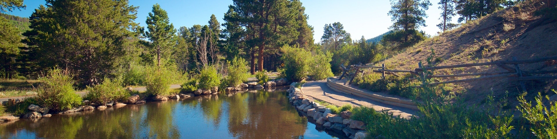 Sprague Lake mostrando um lago ou charco