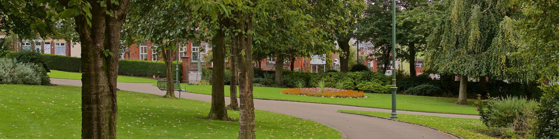 Burslem Park featuring a garden