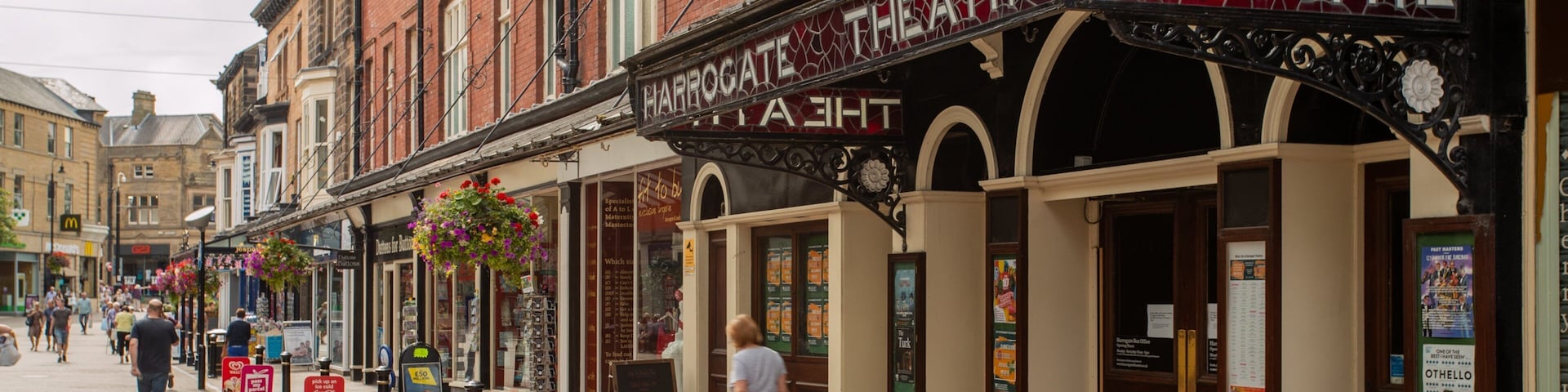 Harrogate Theatre featuring street scenes