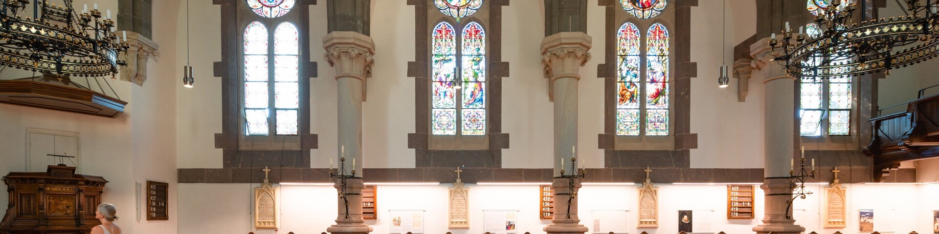 Evangelical Church which includes a church or cathedral, interior views and heritage elements