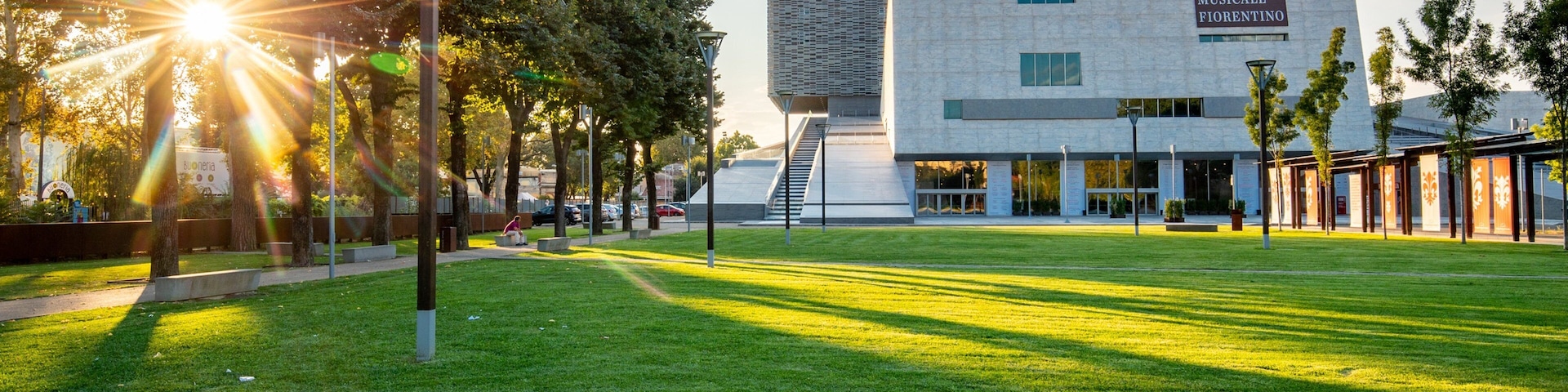 Arcetri showing a sunset and a park