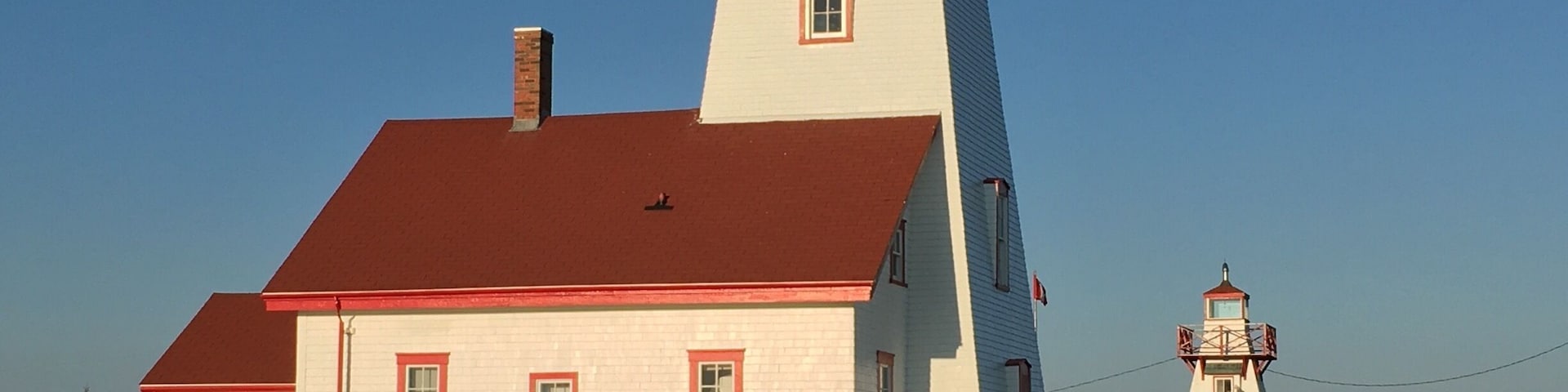Just arrived by ferry at Prince Edward Island and we were greeted at the dock by these two marvelous lighthouses. The wonderful volunteer at the lighthouse stayed open and gave me an opportunity to climb the lighthouse to see the gorgeous sunset.