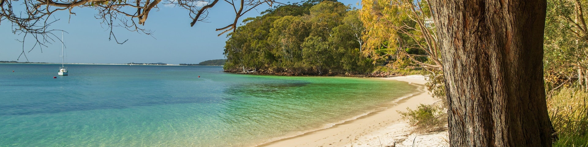 Dutchmans Beach which includes a sandy beach and general coastal views