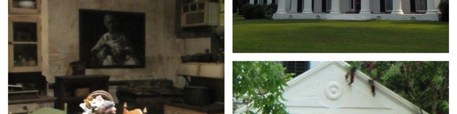 Our gracious New Orleans society proprietor, Keith Marshall, pictured here, went to Oxford with Bill Clinton, and talks about the dog wedding he recently attended at a fellow historic plantation owner's house. He has a column in the TImes-Picayune, and knows how to tell a slow meandering story, like the Mississippi. He's turned his manor into a elegantly rustic and warm B&B. We dined al fresco and ate a roast suckling pig, splayed out in the back gardens all afternoon, while a New Orleans Zydeco band played.