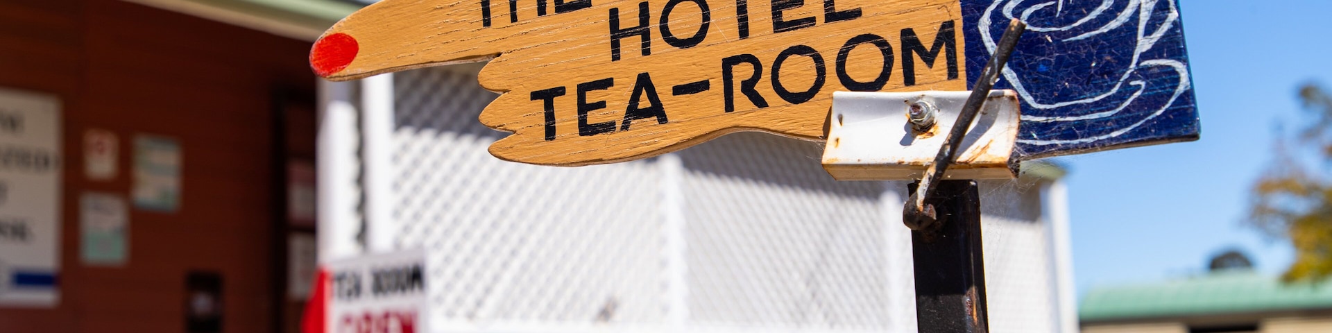 Calliope River Historical Village which includes signage