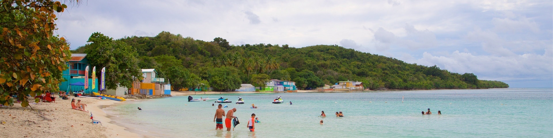 Tunel Guaniquilla showing swimming, general coastal views and a sandy beach
