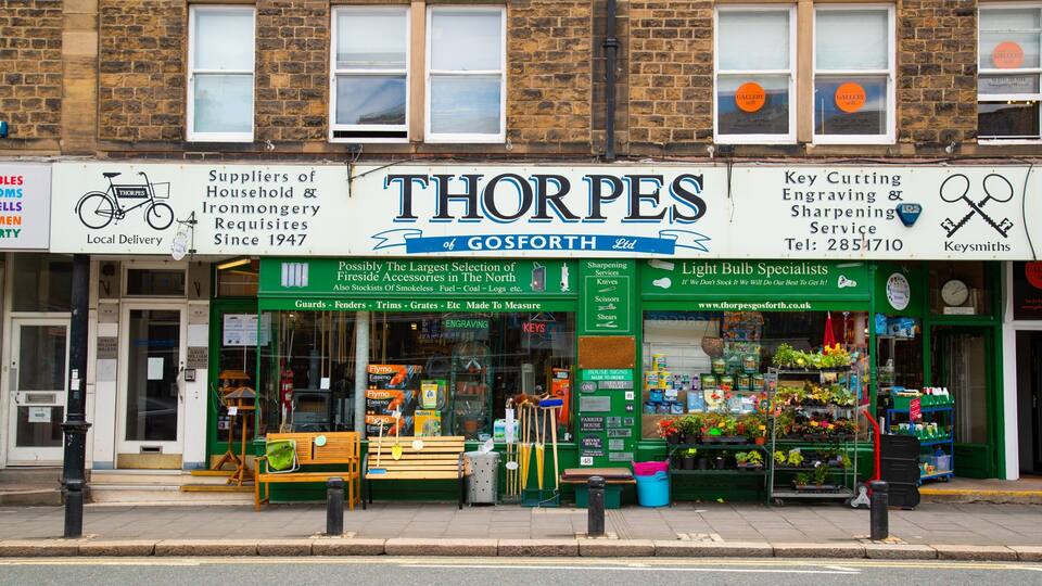 Gosforth showing signage