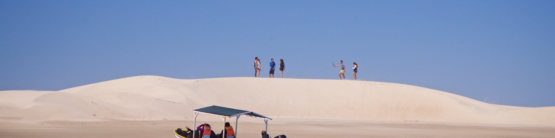 Puerto San Carlos featuring general coastal views, boating and a beach