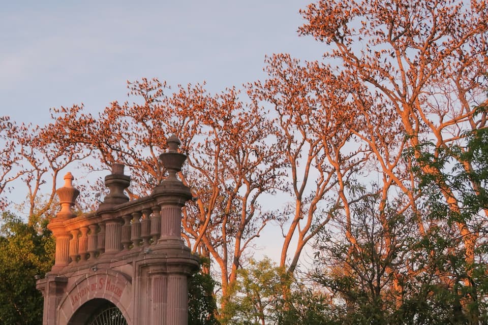 Um arco de pedra ornamentado com a inscrição