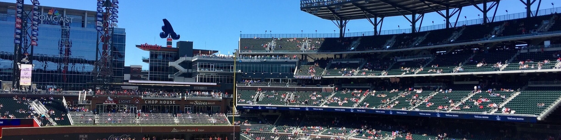 Second deck, third base side seats.