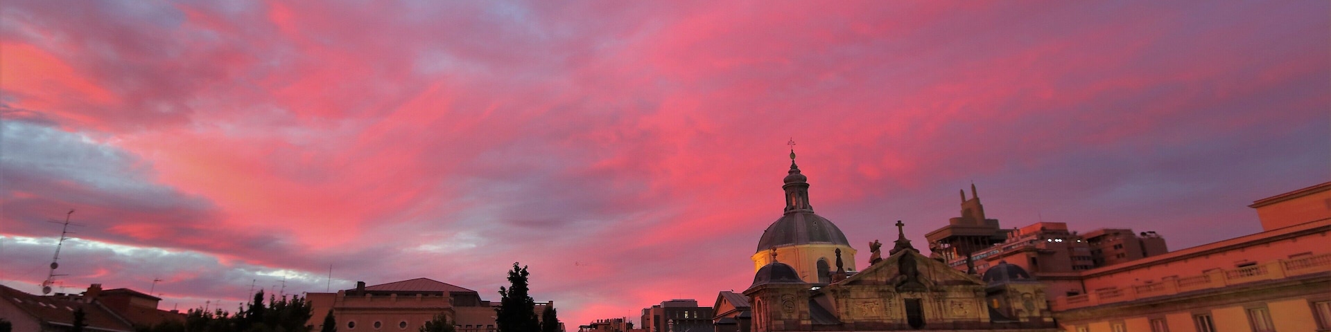 Sunset from my window. Madrid