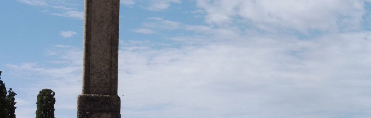 Monument Commemoratiu a la Mare de Déu del Camí (Granyena de Segarra). Granyena al fons