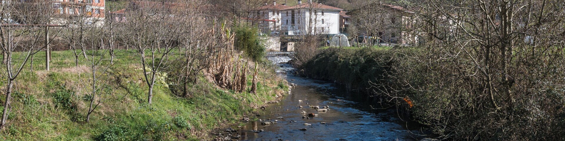 Elduain stream in Berrobi. Gipuzkoa, Basque Country, Spain