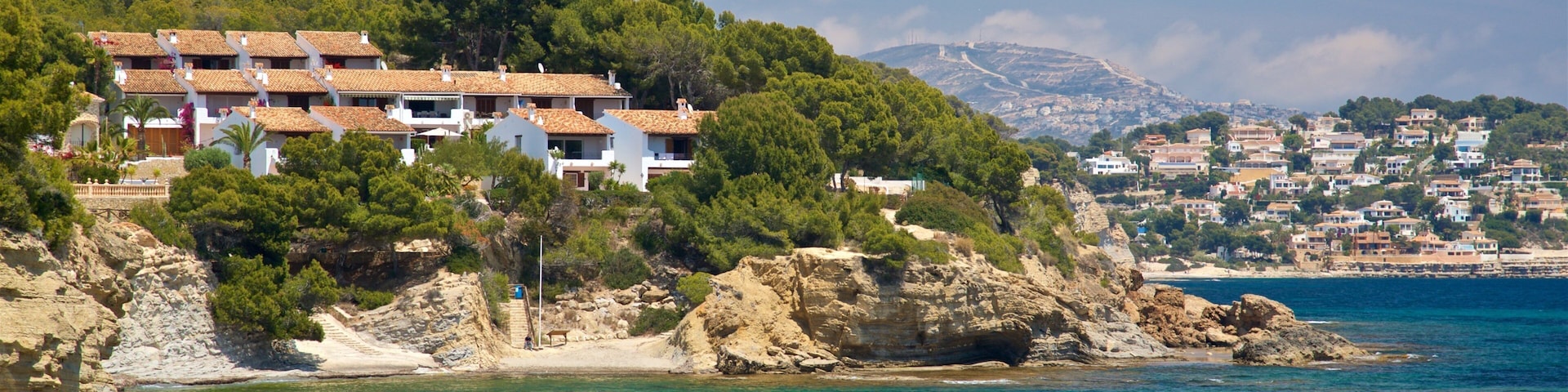 Benissa Coast featuring general coastal views, rugged coastline and a coastal town