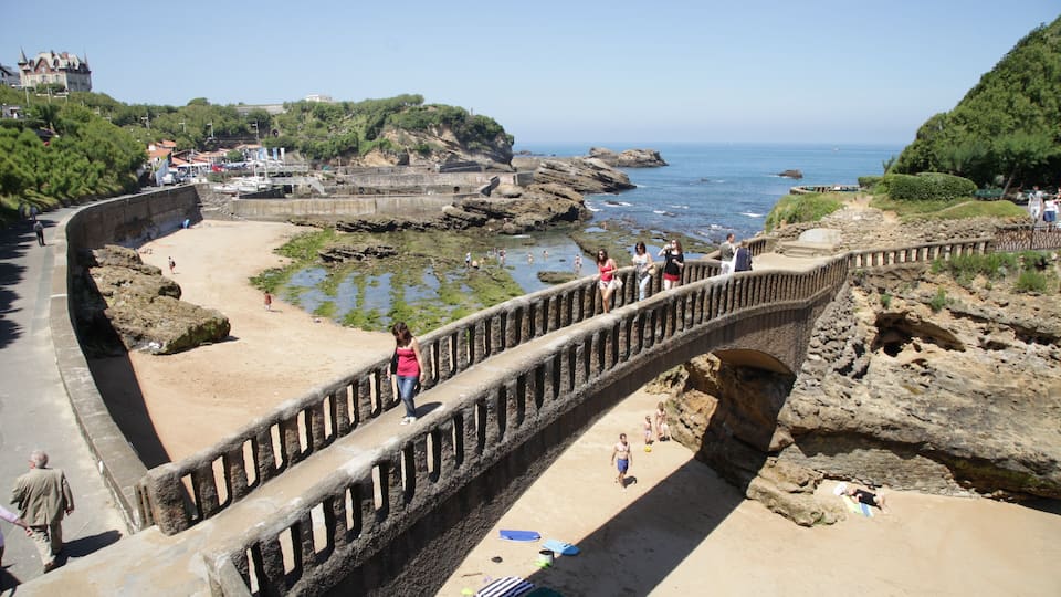 Biarritz à marée basse