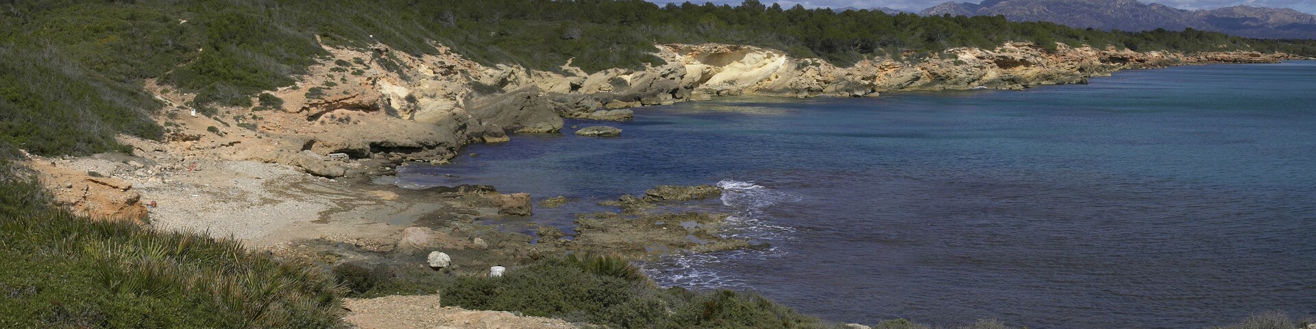 Bay north of Punto d'Áliga, Catalonia, Spain.