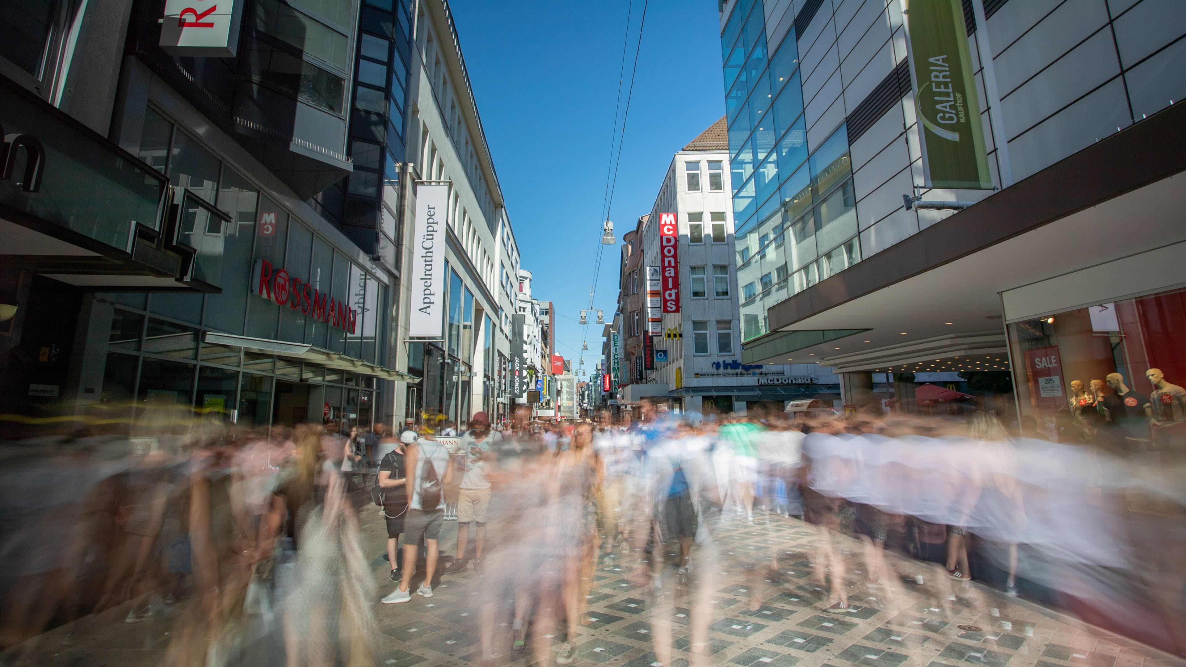 Dortmund City Centre which includes street scenes and a city as well as a small group of people