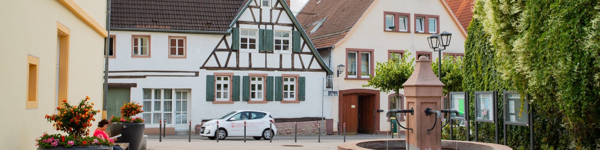 Rohrbach which includes a fountain