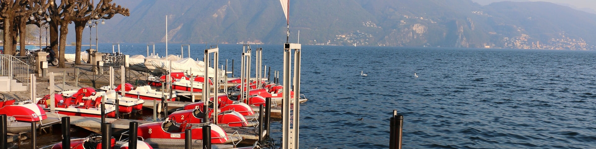 Pedalo in Lugano at Lake of Lugano (2015)