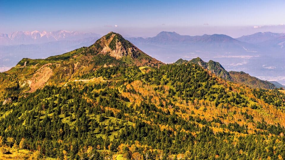 Mount Kasagatake seen from the East.