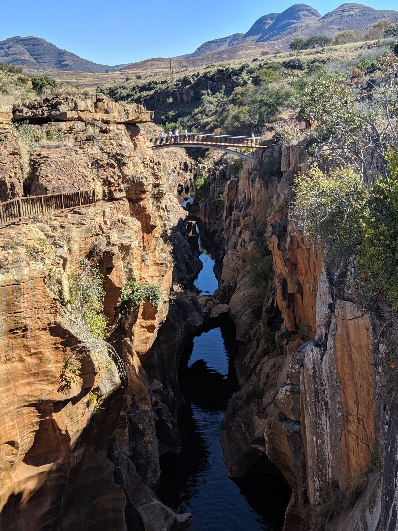 Much more beautiful potholes than I am used to hitting with my car.