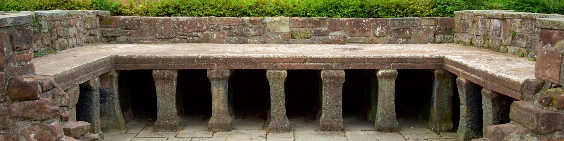 Chester featuring building ruins and heritage elements