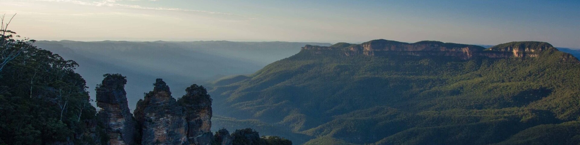 The Three Sisters landmark in the Blue Mountains. Joined list of UNESCO Heritage Sites in 2000.